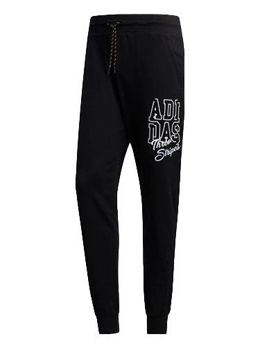 Adidas Neo Lacing Printing Sports Pants - Black