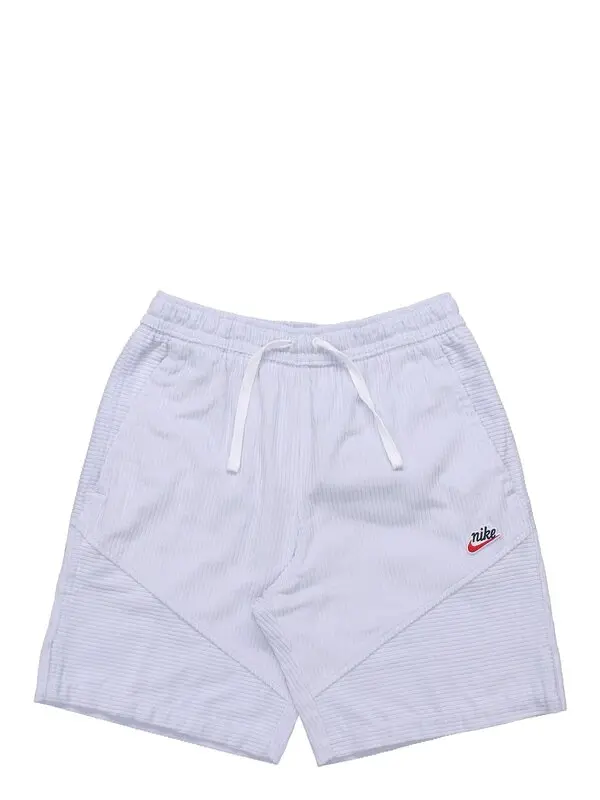 Nike Heritage Windrunner Corduroy Sports Shorts - Whitegold