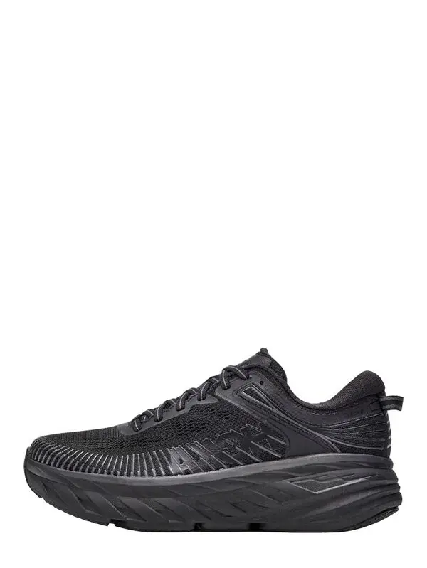 Hoka One One Bondi 7 Athletic Sneakers - Black