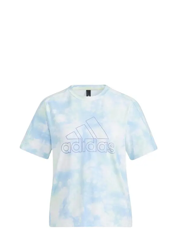 Adidas Graphic Print T-shirt - White/blue