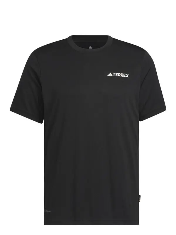Adidas Logo Tech Short Sleeve T-shirt Asia Sizing - Black