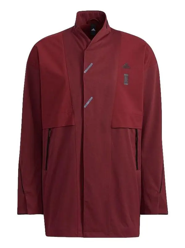 Adidas Martial Arts Series Logo Mid-length Jacket - Red