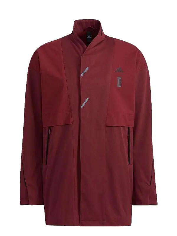 Adidas Martial Arts Series Logo Mid-length Jacket - Red