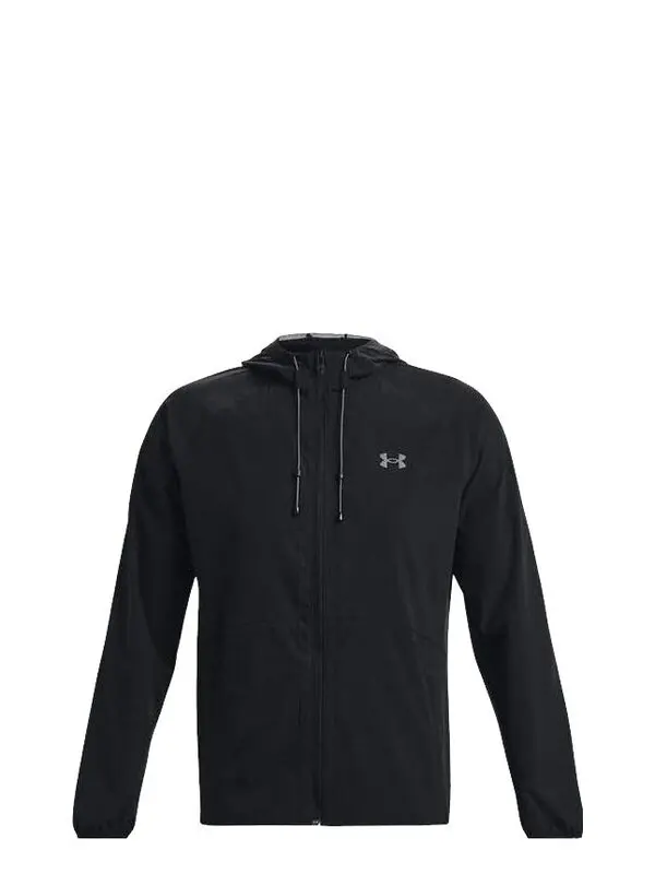 Under Armour Stretch Woven Windbreaker Jacket - Black