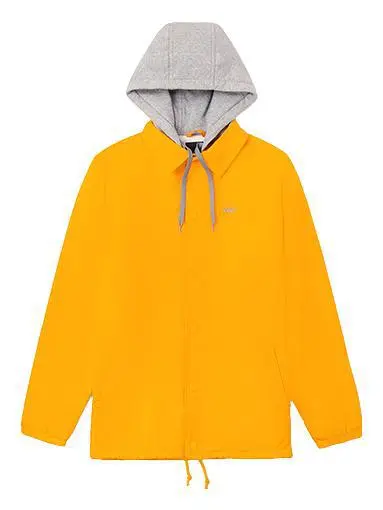 VANS Woven Hooded Casual Sports Jacket - Yellow