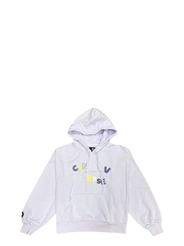 CONVERSE Chain Stitch Hoodie - Light Purple