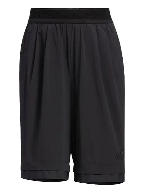 Adidas Casual Drawstring Waist Sports Shorts - Black