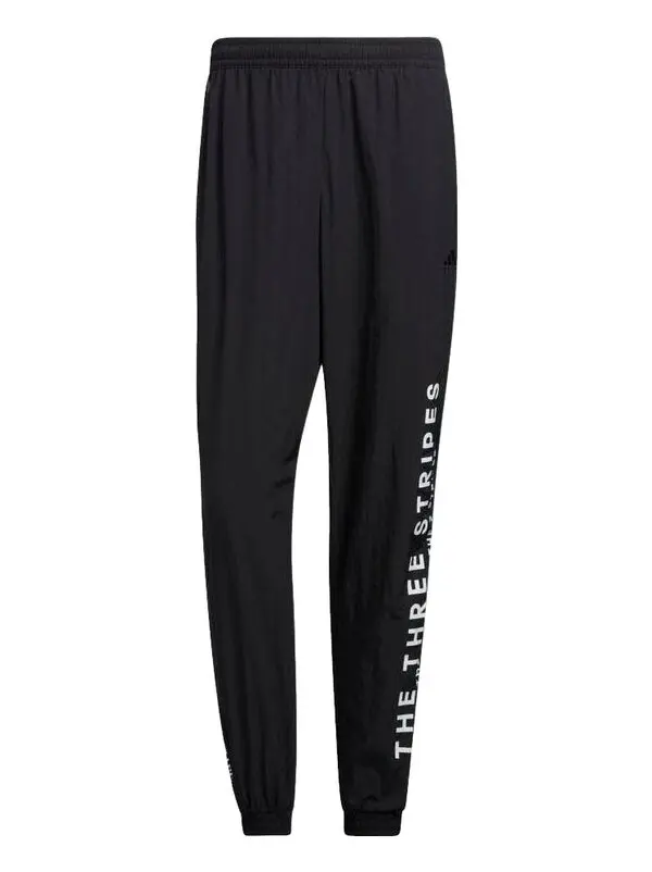 Adidas Wording Pants 'black - Black/carbon