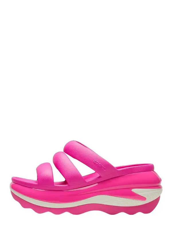 CROCS Mega Crush Triple Strap Platform Sandals - Pink