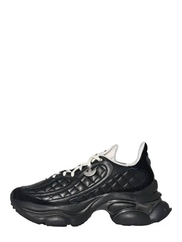 Adidas Ozvenuz Quilted Lace-up Sneakers - Black