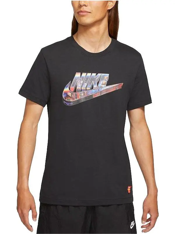 Nike 3d Logo Short Sleeve T-shirt - Black