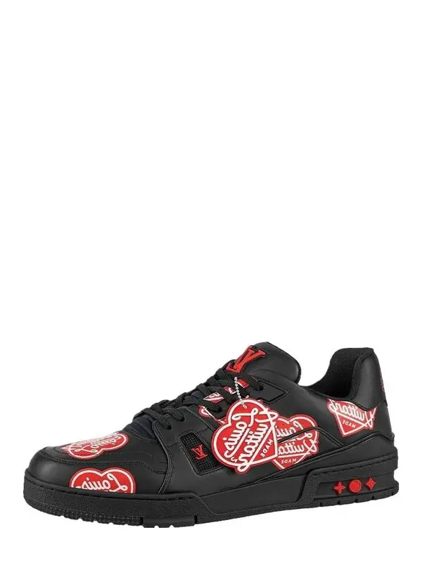 LOUIS VUITTON X Nigo Trainers - Black/red/white