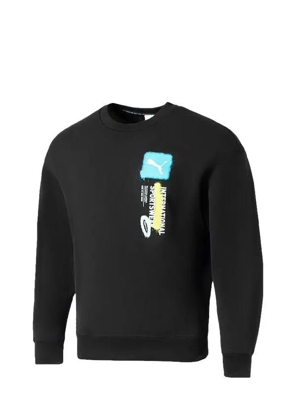 PUMA Logo International Sportswear Sweatshirt - Black