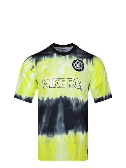 Nike Fc Tie-dye Crewneck T-shirt - Yellow