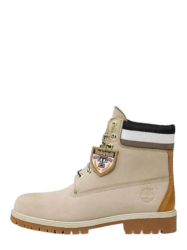 Timberland 6 Inch Heritage Cupsole Boots Beige Nubuck - Beige/white/black