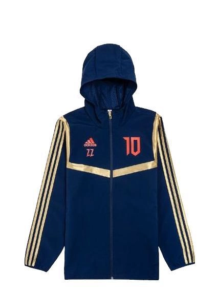 Adidas Falcon Zidane Soccer Training Hooded Jacket - Blue