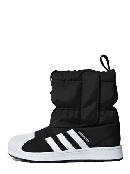 Adidas Originals Superstar Winterized High-top Sneakers - Black