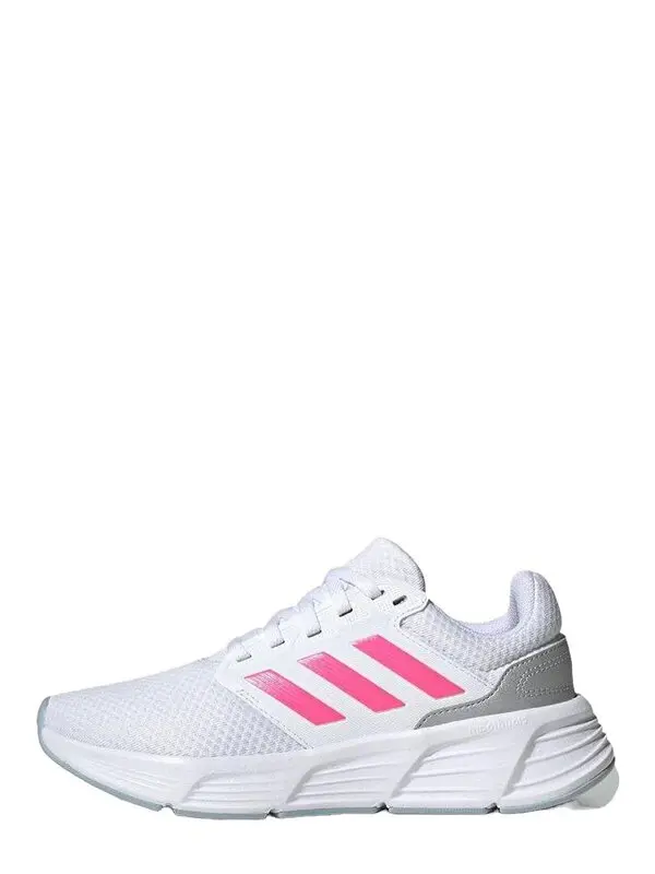 Adidas Galaxy Athletic Sneakers - Cloud White/lucid Pink/silver Metallic