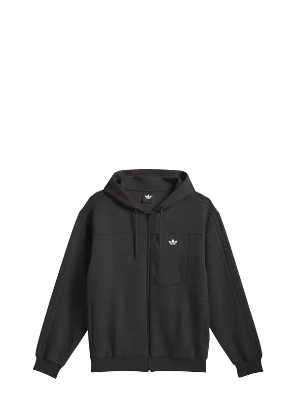 Adidas Skateboarding Technical Fleece Zip-up Hoodie - Black