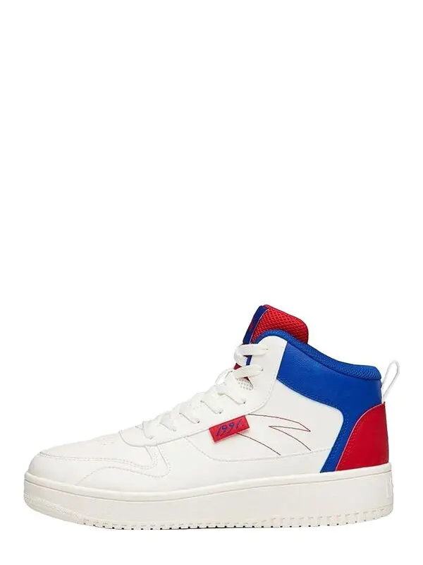 ANTA High Top Sneakers - White/blue/red