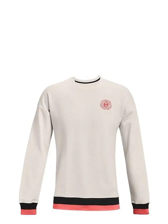 Under Armour Rival Fleece Amp Long Sleeve Sweatshirt - Beige