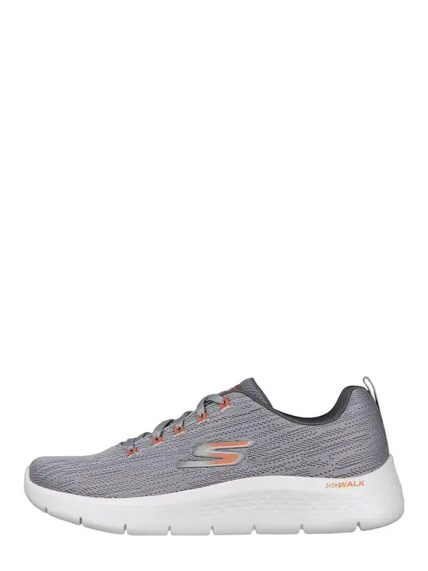 Sketchers Go Walk Flex Athletic Shoes - Grey/orange