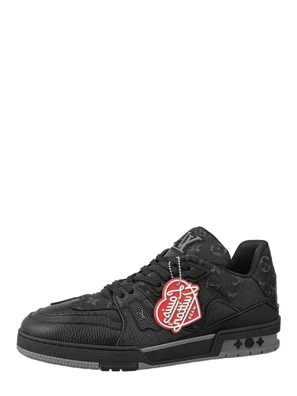 LOUIS VUITTON X Nigo Trainers 'black Denim - Black/grey
