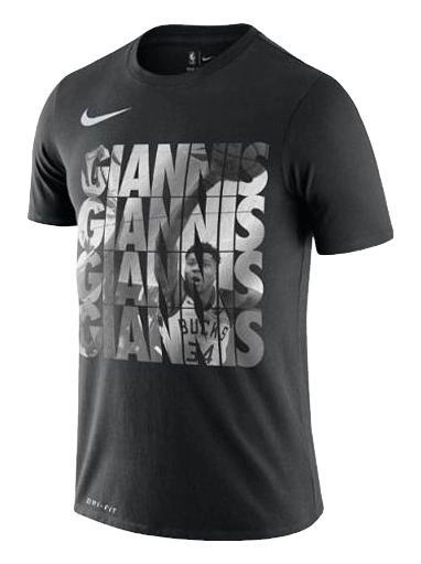 Nike Dri-fit Milwaukee Bucks Basketball T-shirt - Black