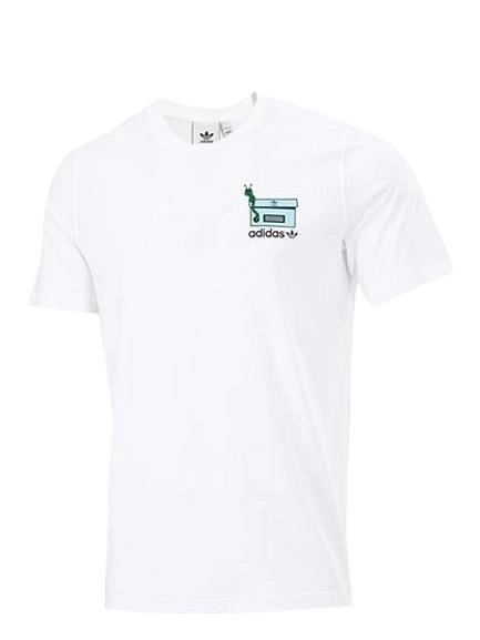Adidas Originals Worm Chest Tee Logo - White