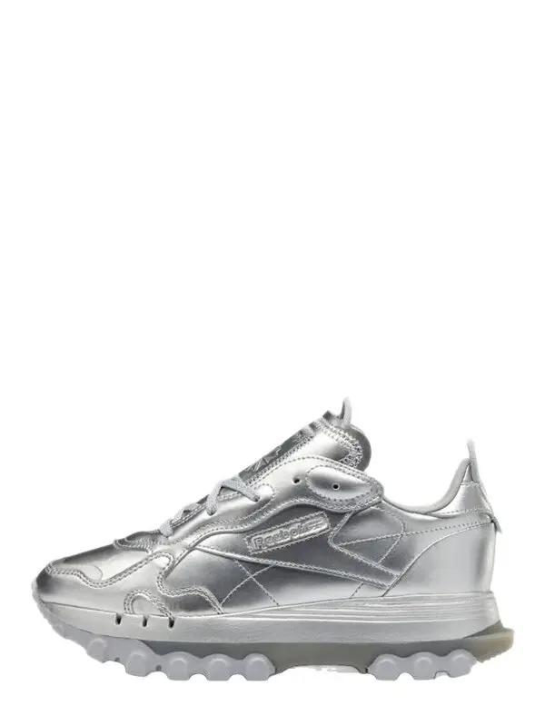 REEBOK Cardi B X Classic Leather "silver Metallic Pewter" Sneakers - Silver Metallic/silver Metallic/pewter
