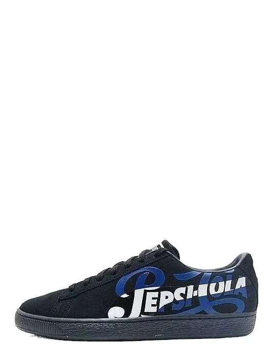 PUMA Pepsi X Suede Classic Low Top Sneakers - Black