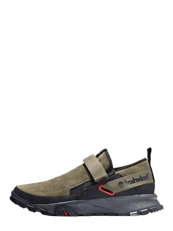 Timberland Mills Falls Slip-on Leather Shoes - Olive Green/black