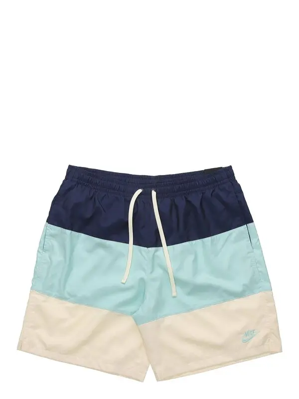 Nike Colorblock Quick Dry Woven Sports Shorts - Blue