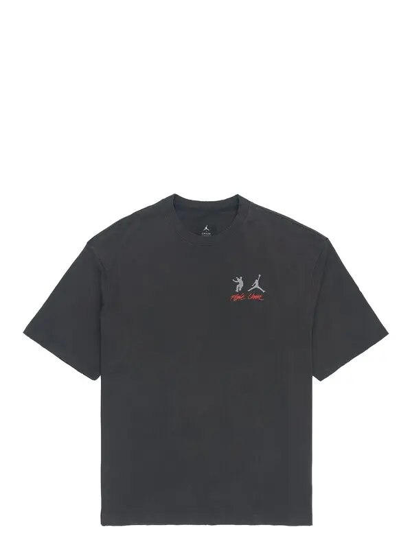 JORDAN X Union Crossover Ss22 Solid Color Breathable Logo Round Neck Short Sleeve Asia Edition Black - Default Color