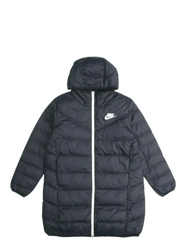 Nike Windrunner Down Fill Reversible Parka - Black
