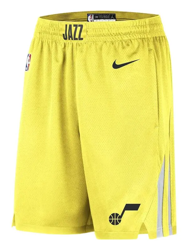 Nike X Nba Utah Jazz Icon Edition Swingman Shorts - Yellow