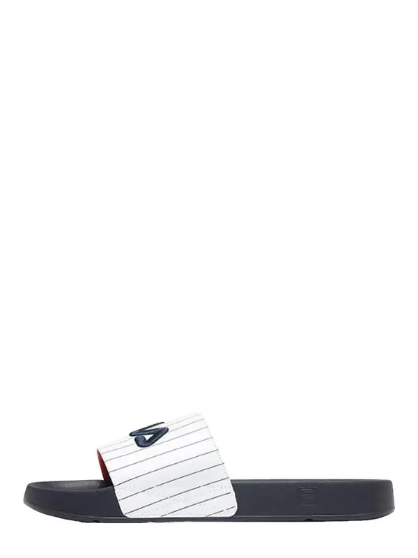 FILA Beach Wedge Slippers - White/black