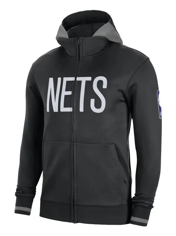 Nike X Nba Showtime Jacket 'brooklyn Nets - Black