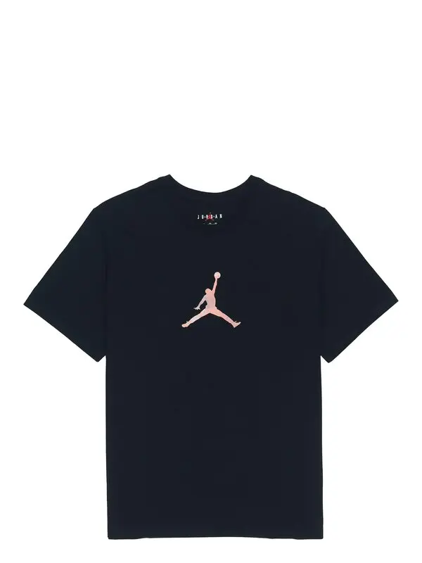 JORDAN Sport Dna Solid Color Logo Alphabet Numeric Round Neck Short Sleeve Black - Default Color