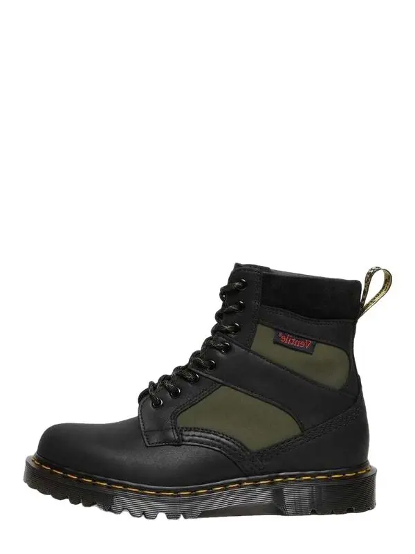 Dr. Martens 1460 Made In England Lace Up Boots - Black/olive