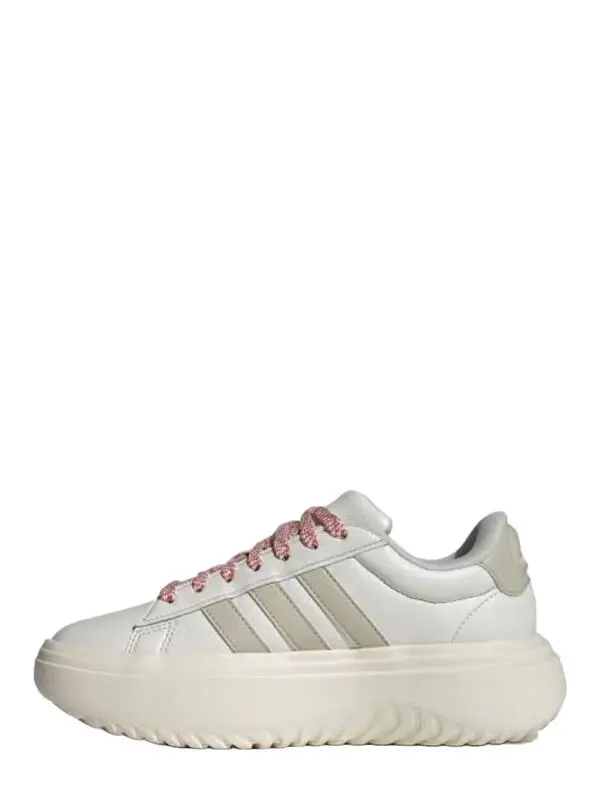 Adidas Grand Court Platform Sneakers - Beige/pink