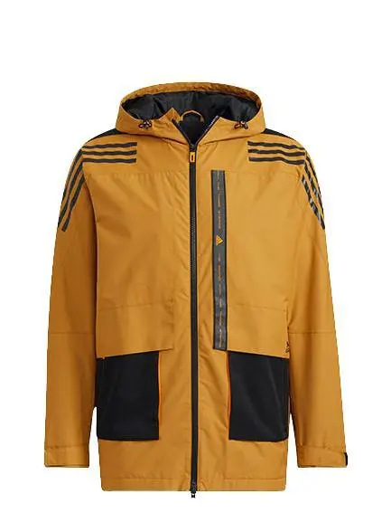Adidas Hooded Casual Jacket - Brown