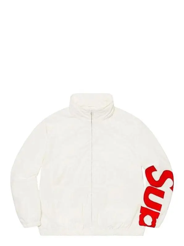 Supreme Spellout Track Jacket - White/red