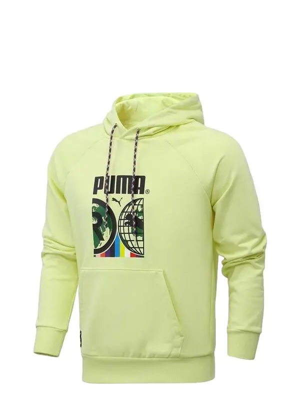 PUMA Casual Graphic Hoodie - Yellow/black