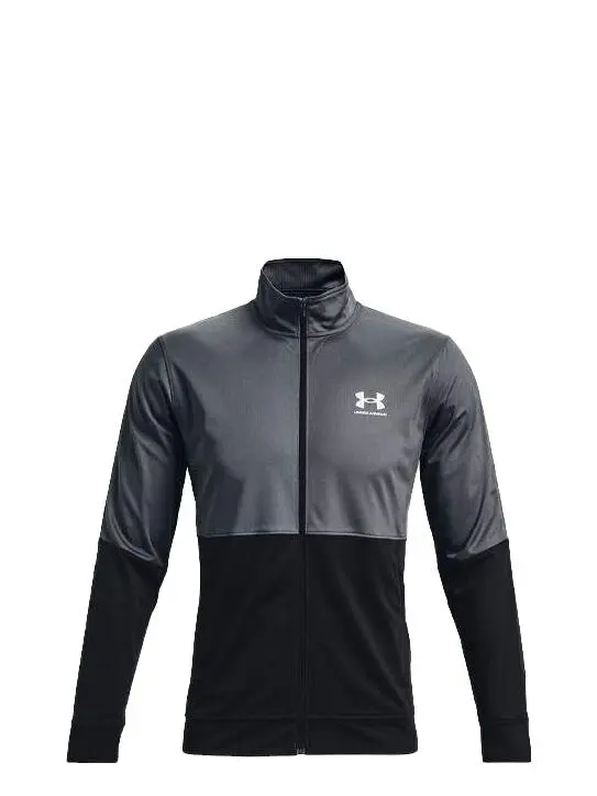 Under Armour Pique Track Jacket - Pitch Grey/white