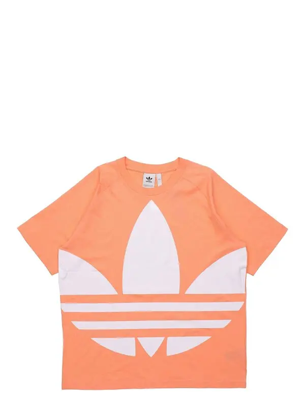 Adidas Originals Big Trefoil Boxy Tee Large Logo Printing - Pink