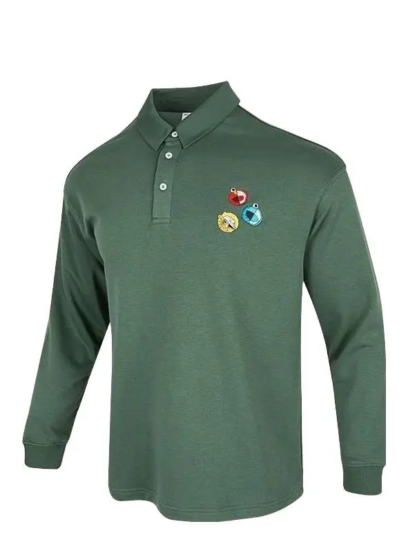 Adidas Neo U Jf Ss Long Sleeves Polo Shirts 'grean - Green