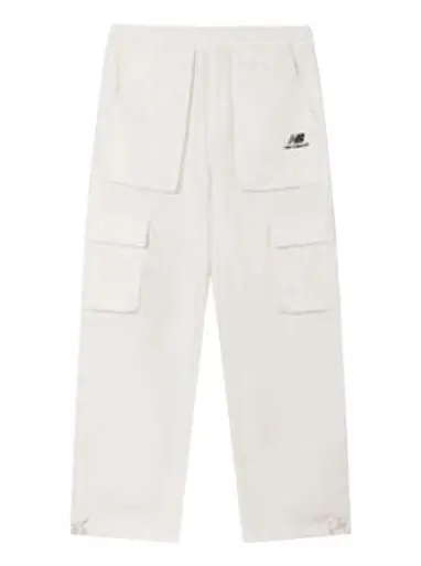 NEW BALANCE Cargo Pants With Logo Detail - White/black