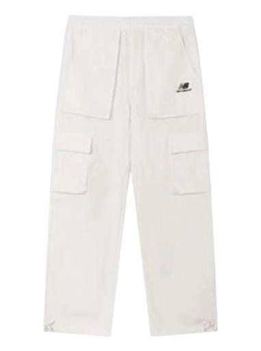 NEW BALANCE Cargo Pants With Logo Detail - White/black