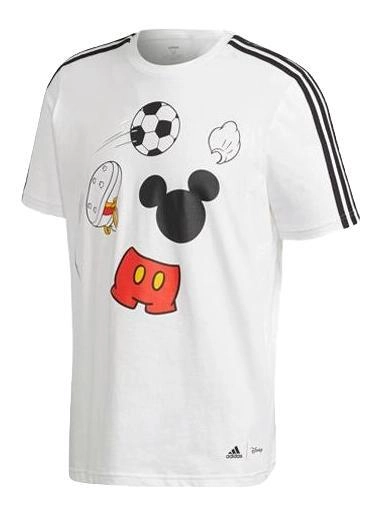 Adidas Graphic Print T-shirt - White